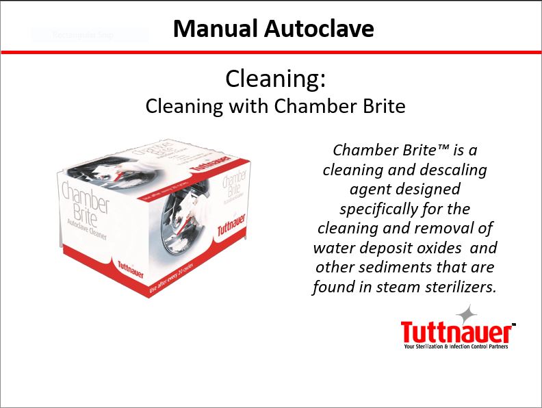 How to Clean with Chamberbrite – Tuttnauer