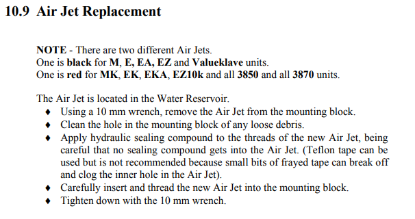 How to replace the Air Jet – Tuttnauer