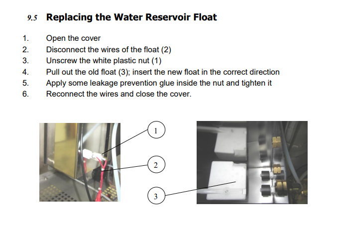 How to replace the Water Reservoir Float – Tuttnauer